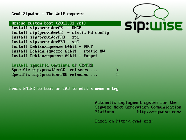 Deployment :: The Sipwise NGCP Handbook - PRO/CARRIER